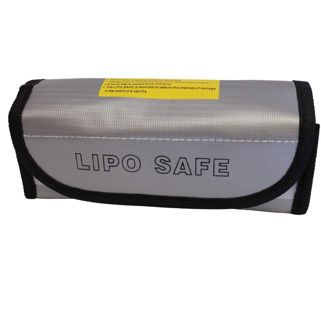 LIPO SAFE Lipoly Battery Charging Container Bag (Size: 75mm x 70 x 195 ...